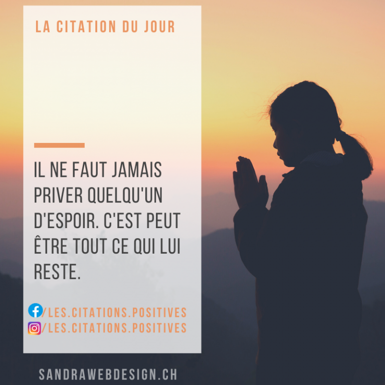 Espoir | Les citations positives